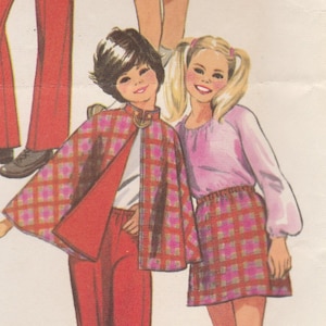 Easy Reversible Cape, Skirt and Pants Pattern Simplicity 9847 Size 7 ...