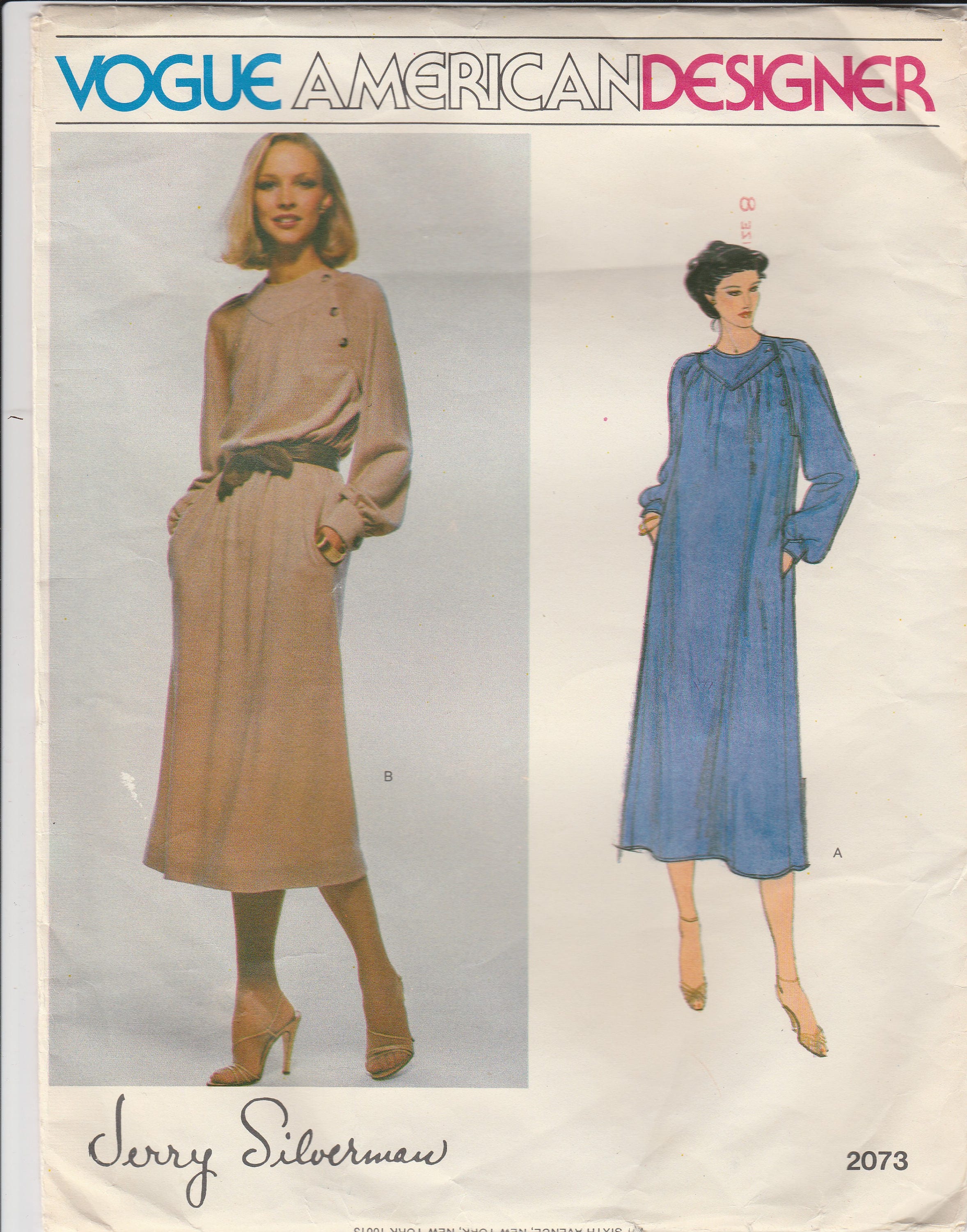 Sewing & Needlecraft YSL 70s Dress Pattern Vogue 2982 Size 8 Sewing ...