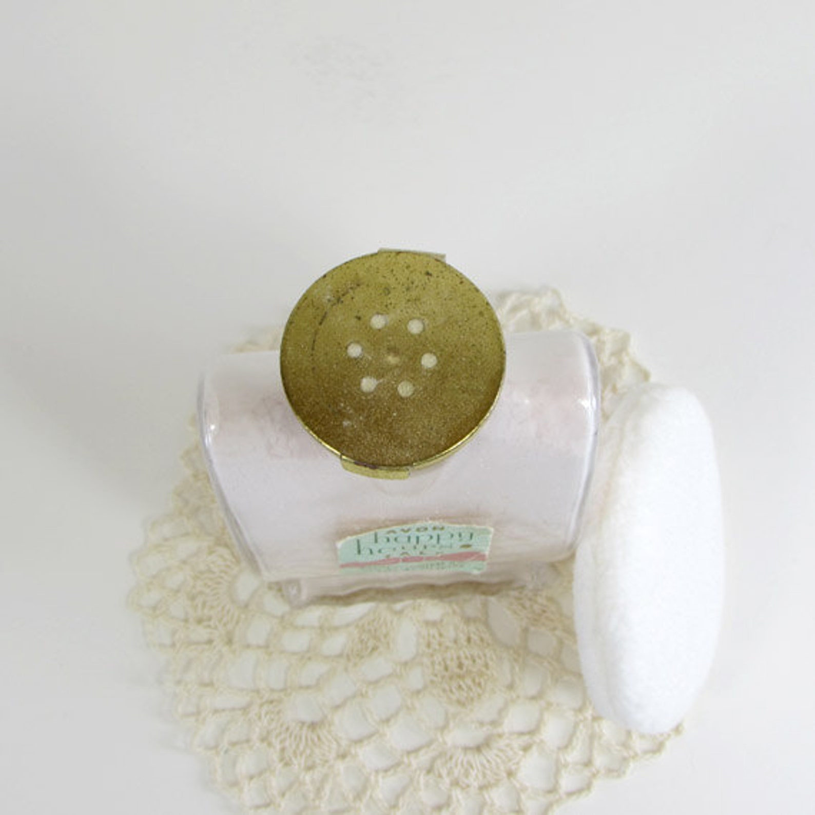 Vintage Avon Talc - Bath Powder - Happy Hour - Etsy