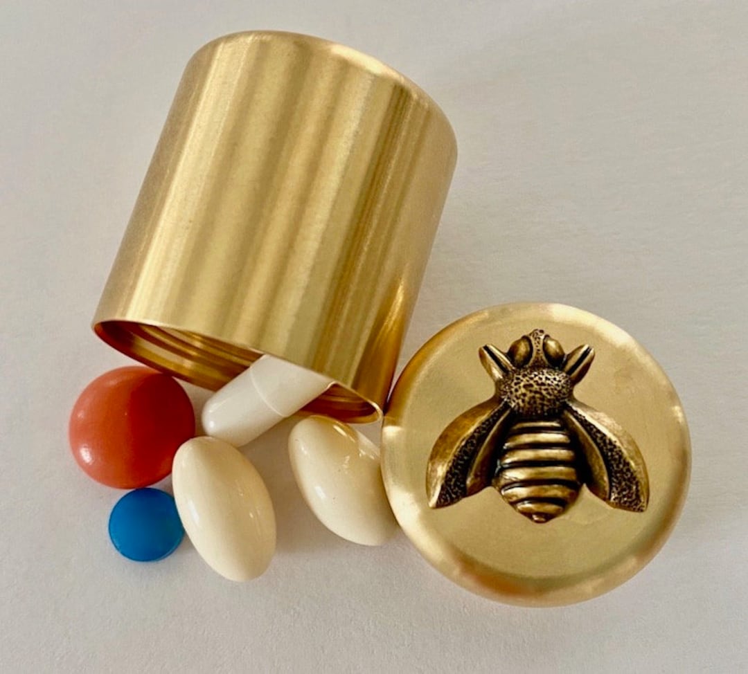 Bumblebee Pill Box, Birth Control Case, Pill Case, Pill Organizer ...