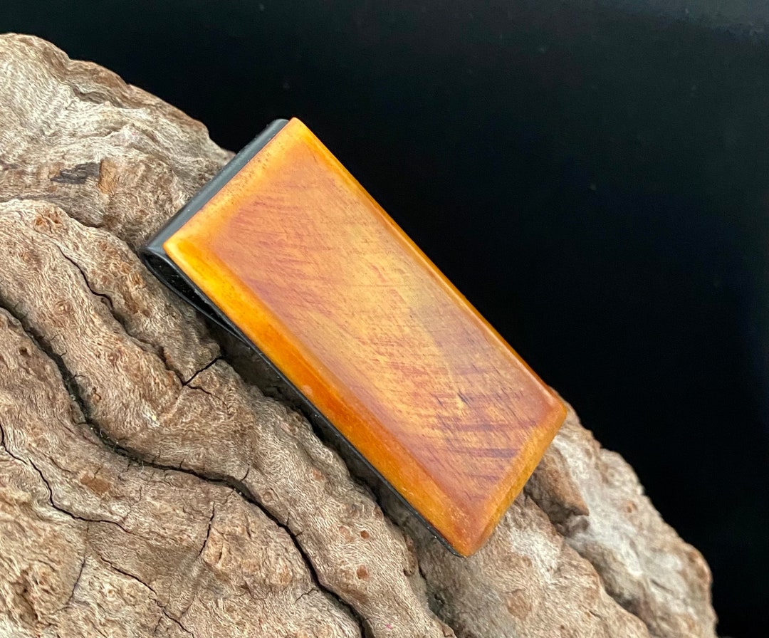 Buffalo Horn Money Clip - Carbon Fiber - Gift for Dad - Hunting Gift ...