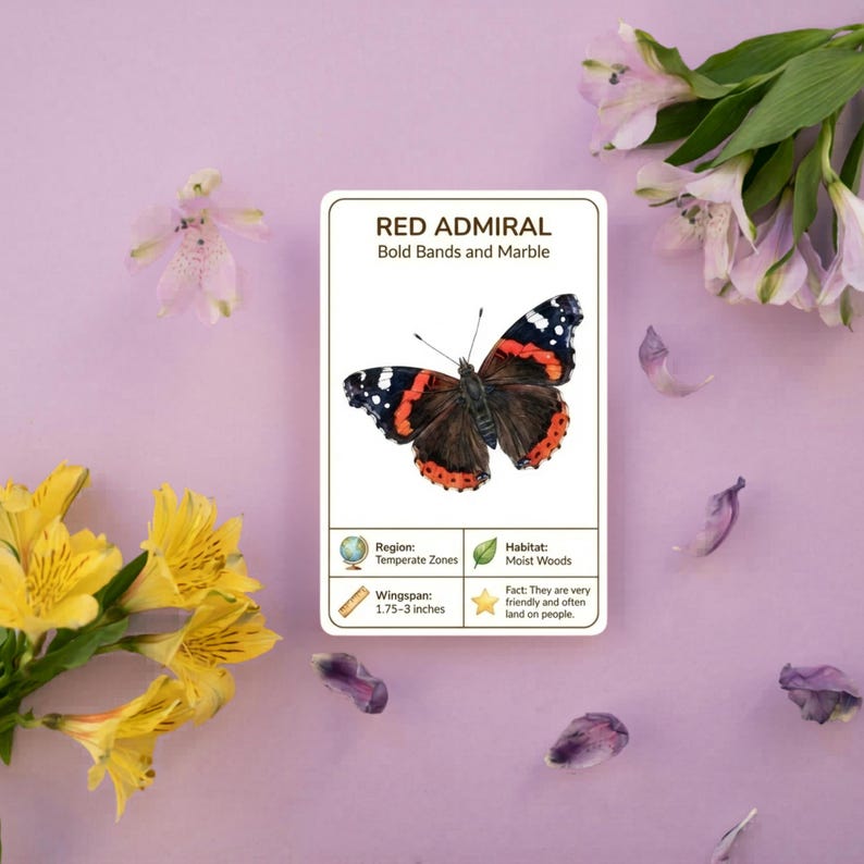 Butterfly Species Flashcards for Kids | 30 Printable Preschool Science ...