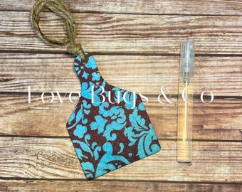 Turquoise Car Tag - Etsy