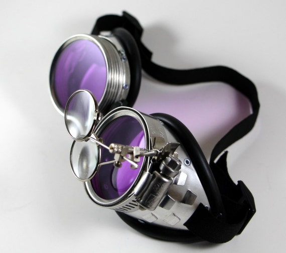 Mad Scientist Goggles dr. Jekyll XV Purple Lenses | Etsy
