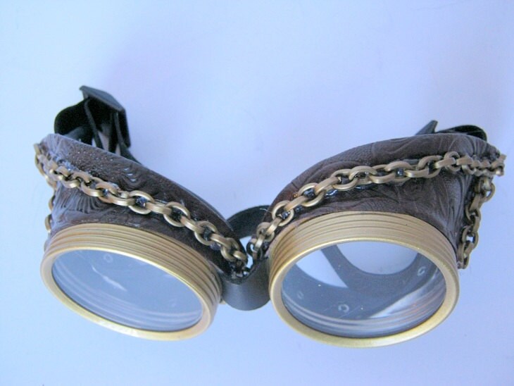 Steampunk Goggles Air Pirate Eye Wear Burning Man Goggles | Etsy