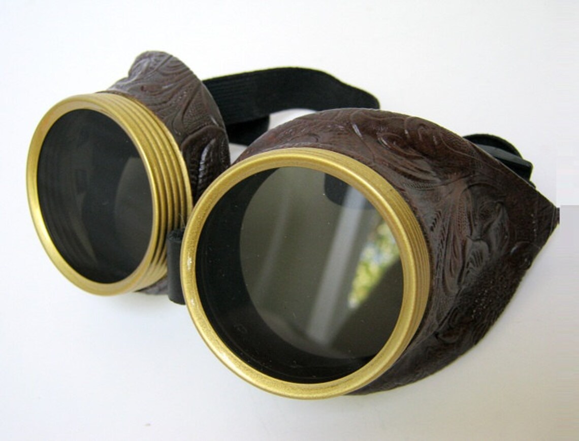 Dark Lens, See Through, Goggle Lens, Cyberpunk Goggles, Burning Man ...