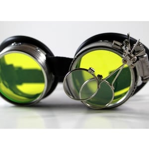 Victorian Steampunk, Mad Scientist Goggles, "dr. Jekyll" XIV Green UV ...