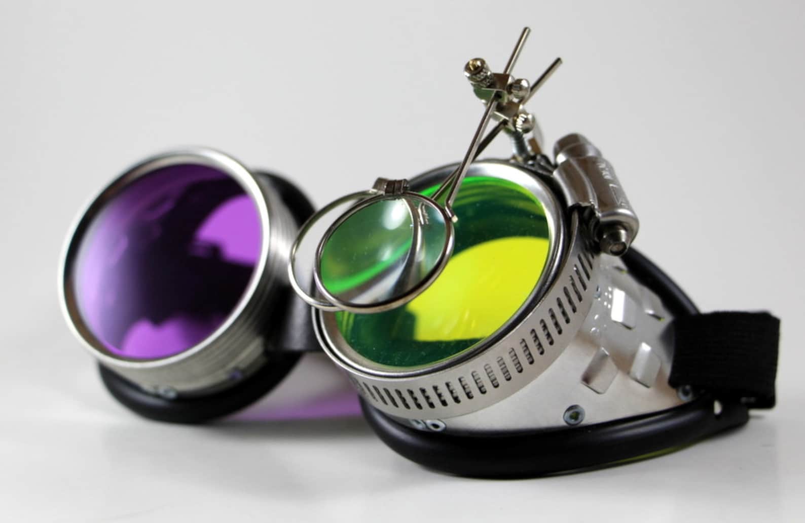 Victorian Steampunk, Mad Scientist Goggles, "dr. Jekyll" XI Green UV ...