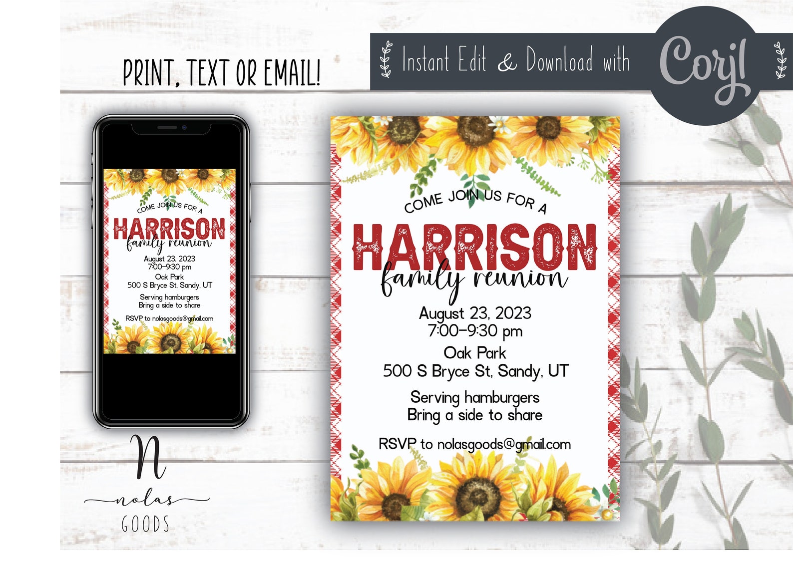Family Reunion Invitation Customizable Cousin Reunion Invite - Etsy