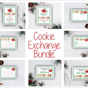 Christmas Cookie Exchange Invitation, Cookie Exchange Party Pack ...