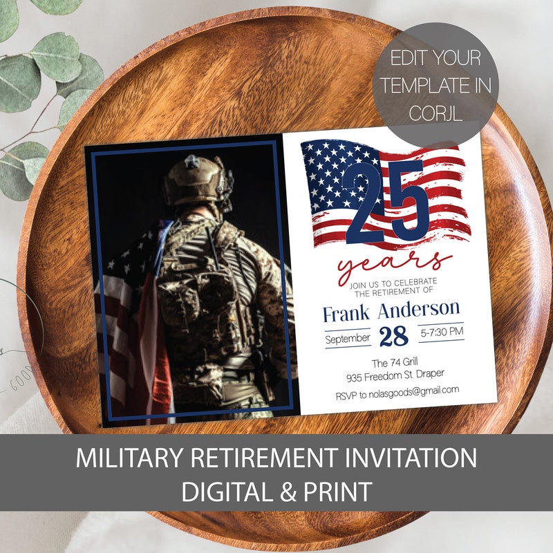 Air Force Retirement Invitation - Etsy