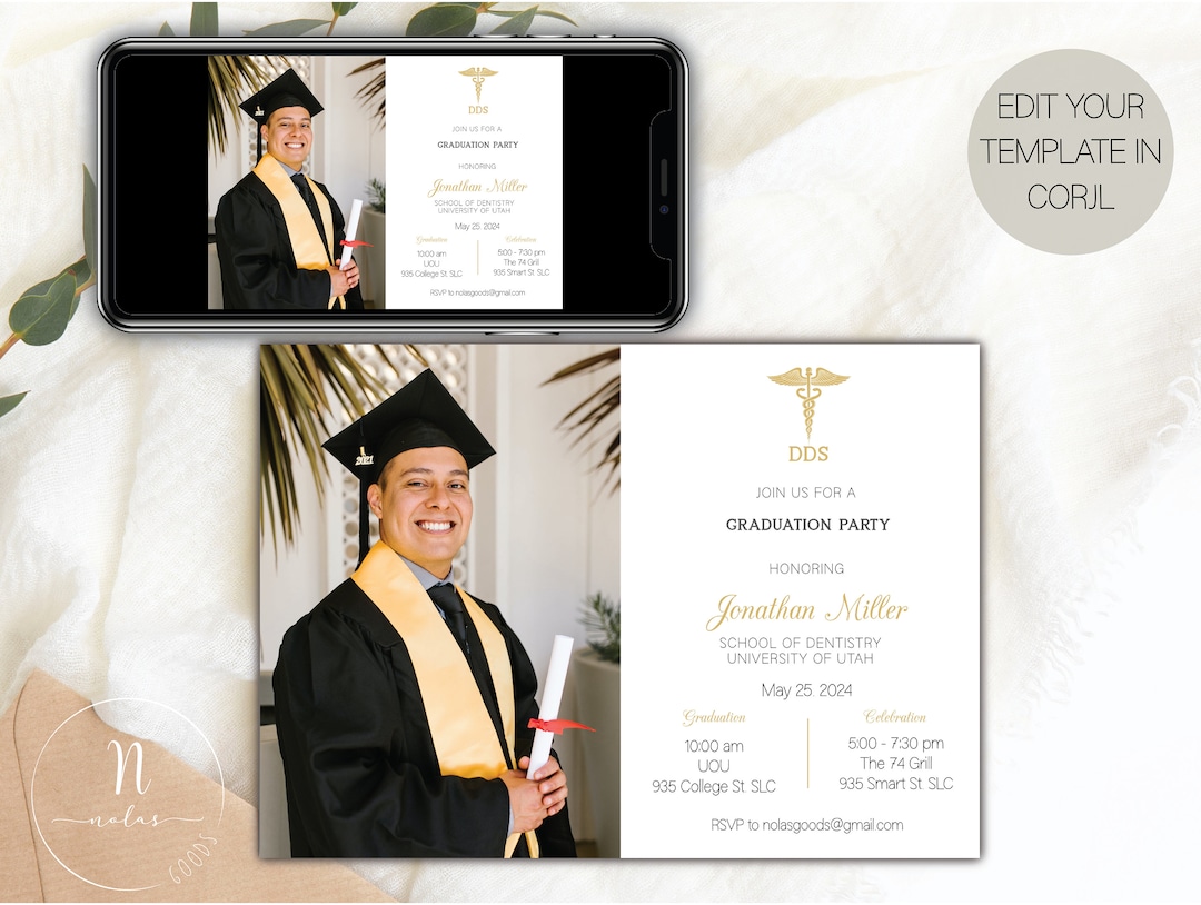 Dental School Graduation Announcement, Dental Graduation Party ...