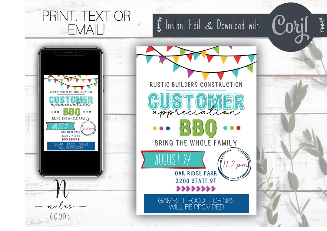 Customer Appreciation Invitation, Appreciation Invitation, Appreciation ...