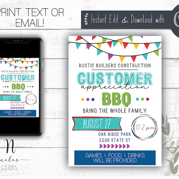 Employee Appreciation Bbq Party Invitation - Etsy Canada
