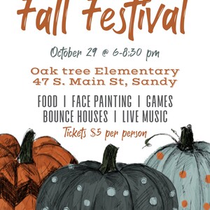 Fall Festival Flyer Digital Download, School Festival Flyer Printable ...