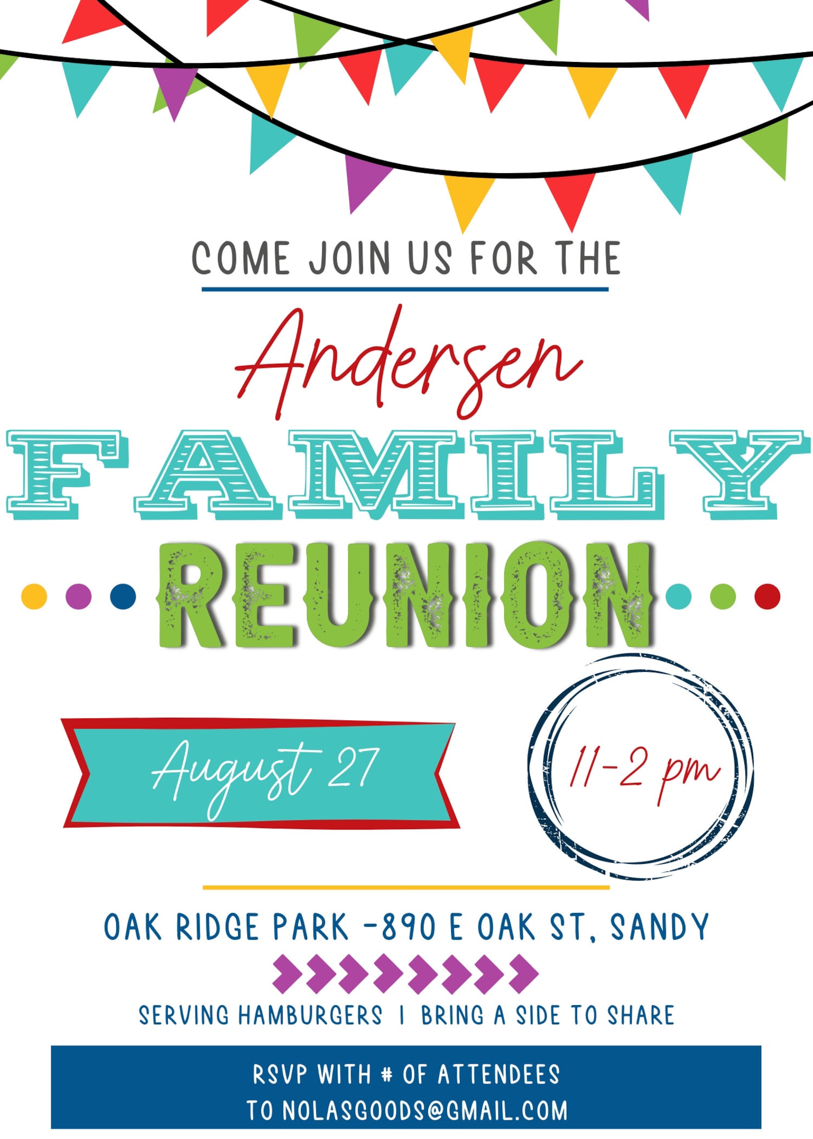 Family Reunion Invitation Customizable, Cousin Reunion Invite, Family ...