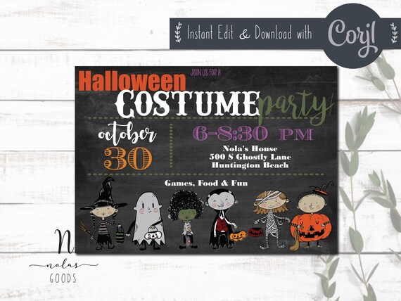 Monster Mash Invitation Halloween Party Invite Kids Kids - Etsy