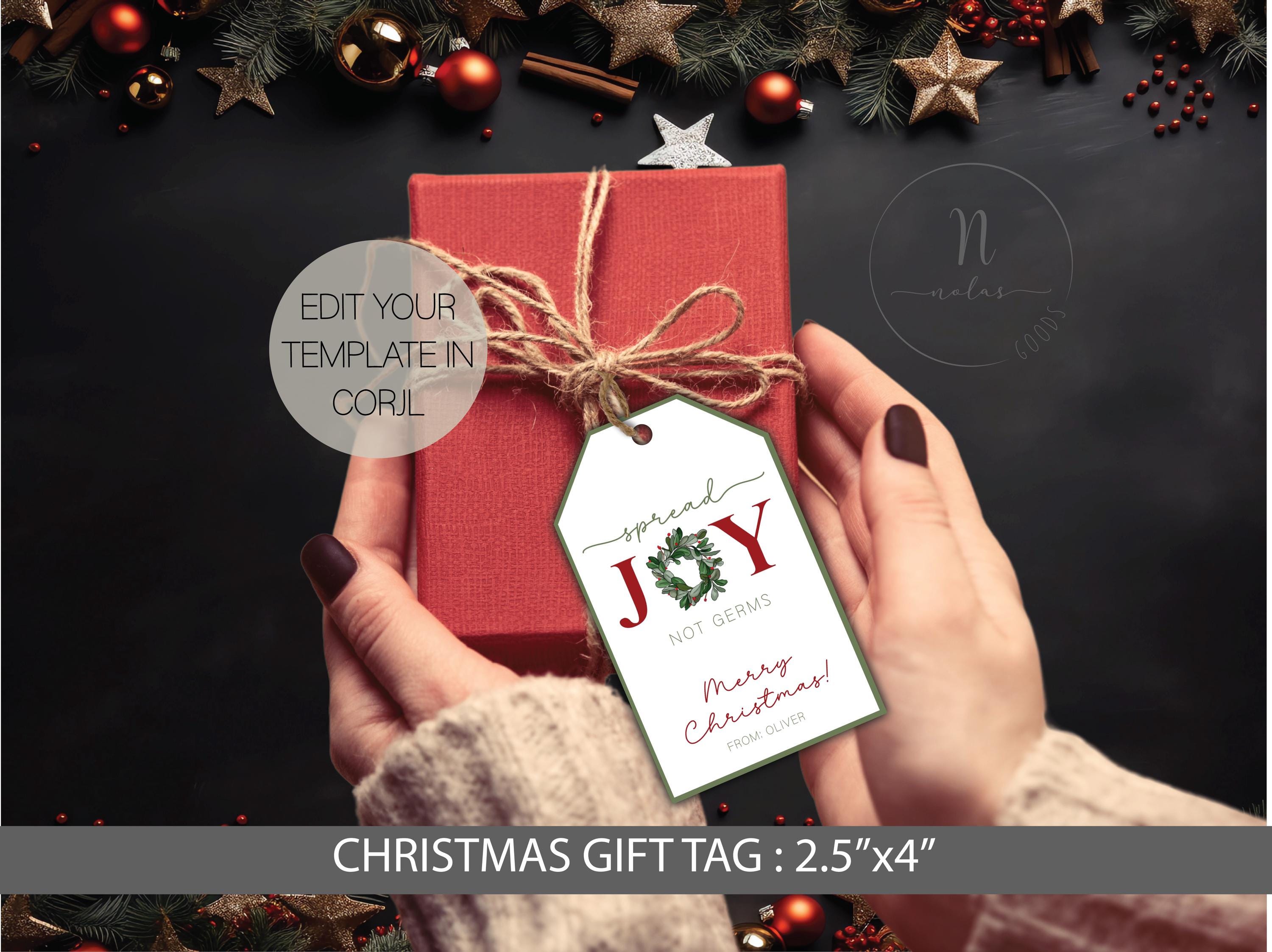 Christmas Teacher Gift Tag Printable, Teacher Appreciation Tags, Here's ...