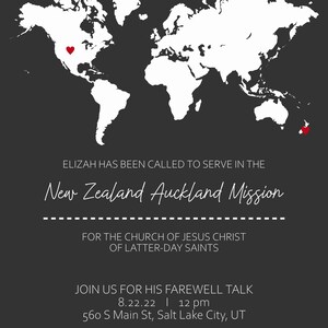 LDS Missionary Announcement, Missionary Invitation Digital, Missionary ...