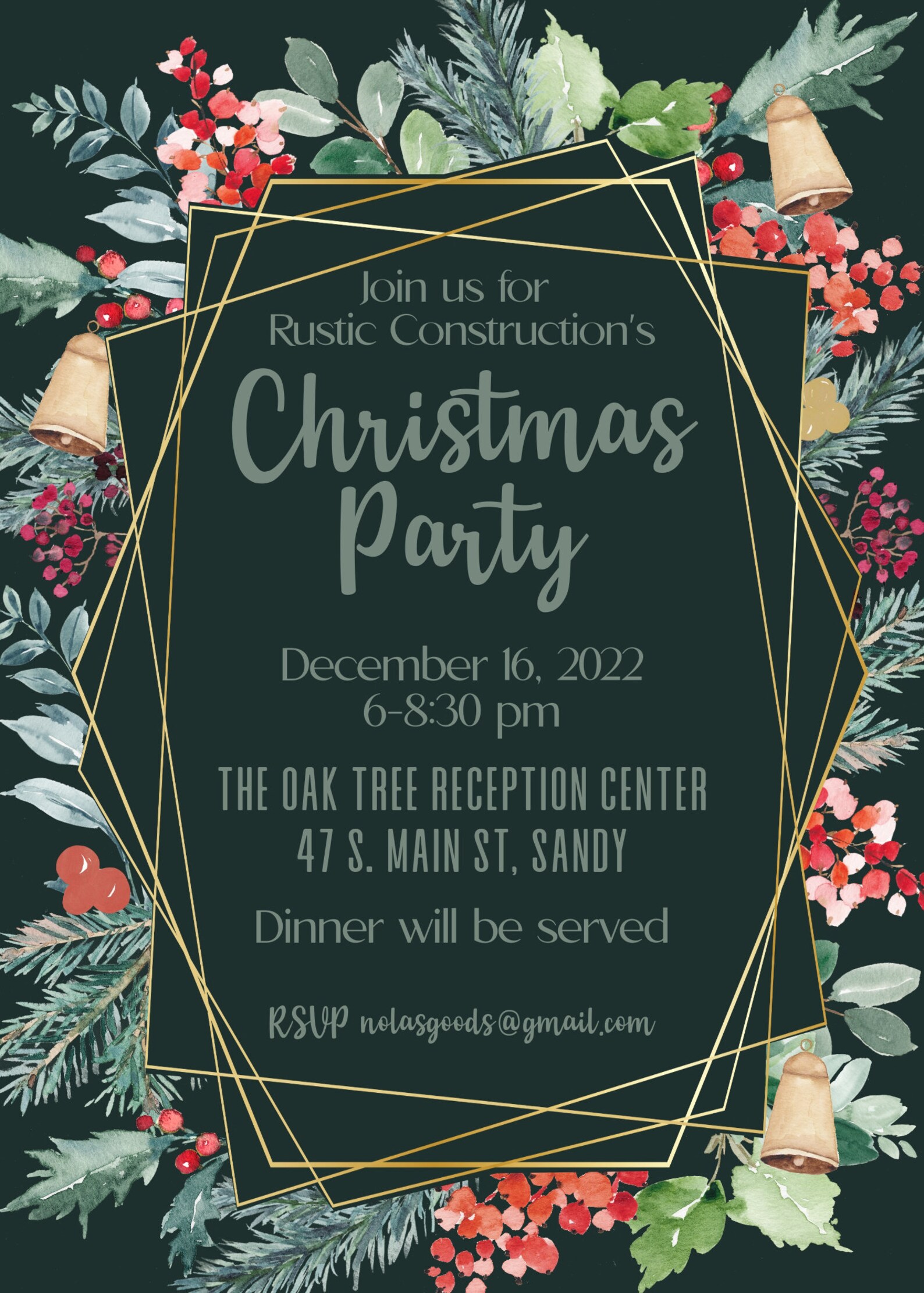 Company Christmas Party Invite Template Corporate Christmas - Etsy