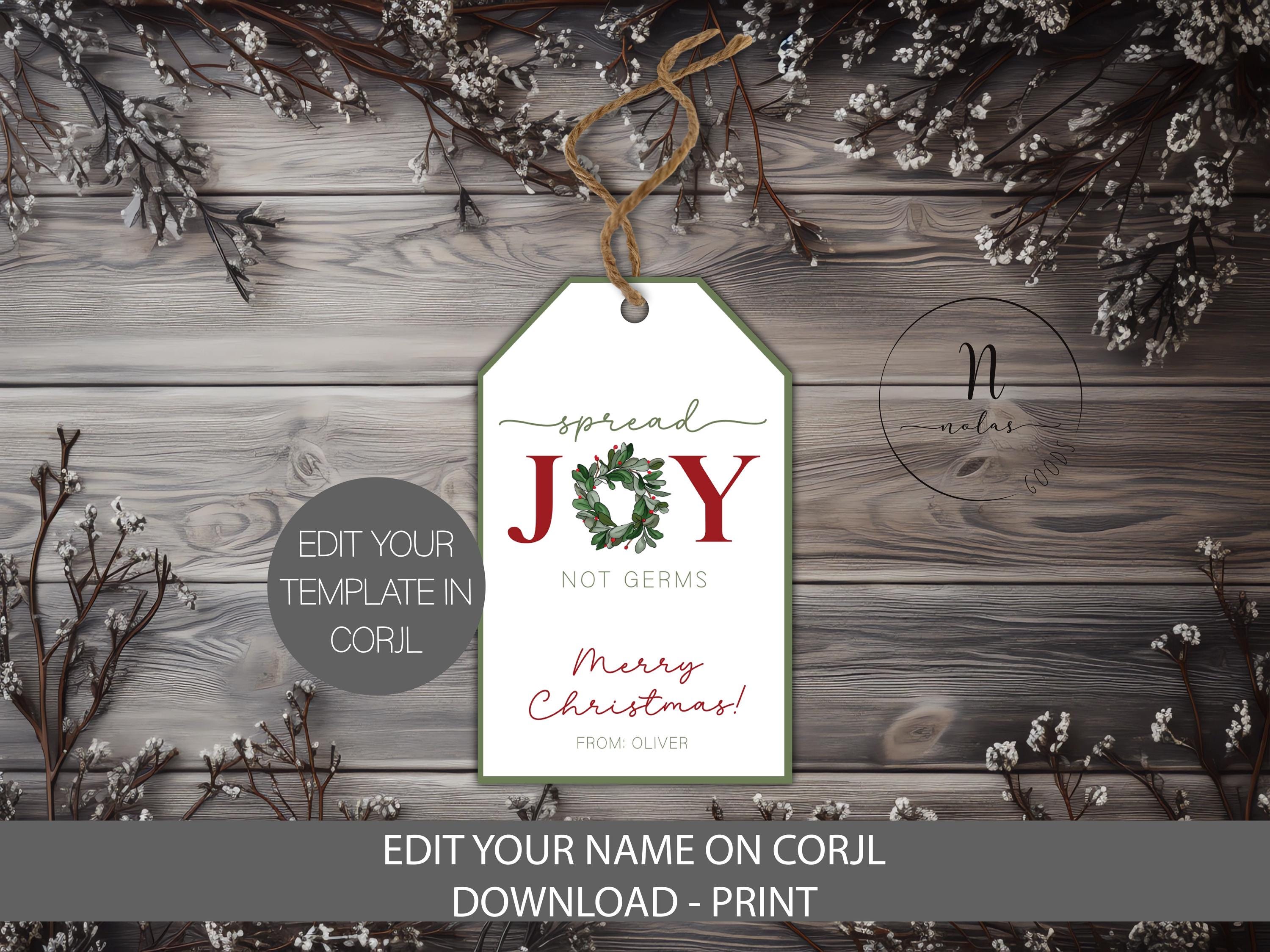 Christmas Teacher Gift Tag Printable, Teacher Appreciation Tags, Here's ...