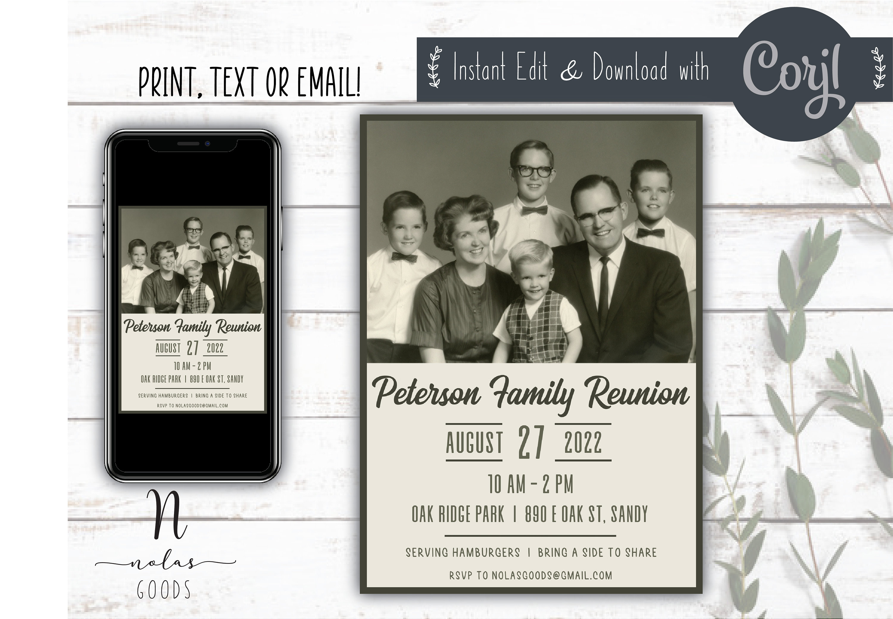 Family Reunion Invitation Customizable Cousin Reunion Invite - Etsy Canada