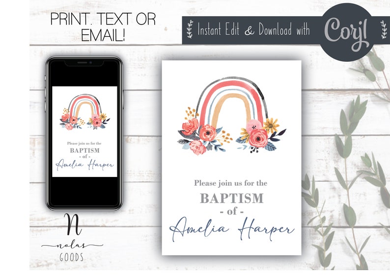 LDS Baptism Welcome Sign, Baptism Welcome Sign Girl, LDS Baptism ...