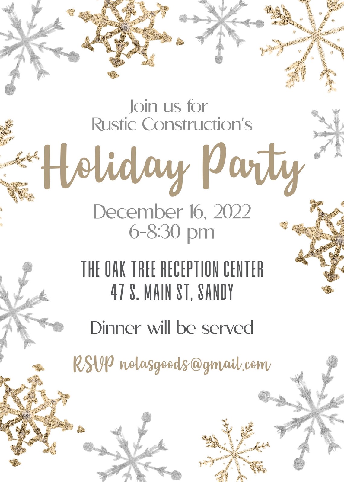 Company Holiday Party Invite Template, Company Christmas Party ...