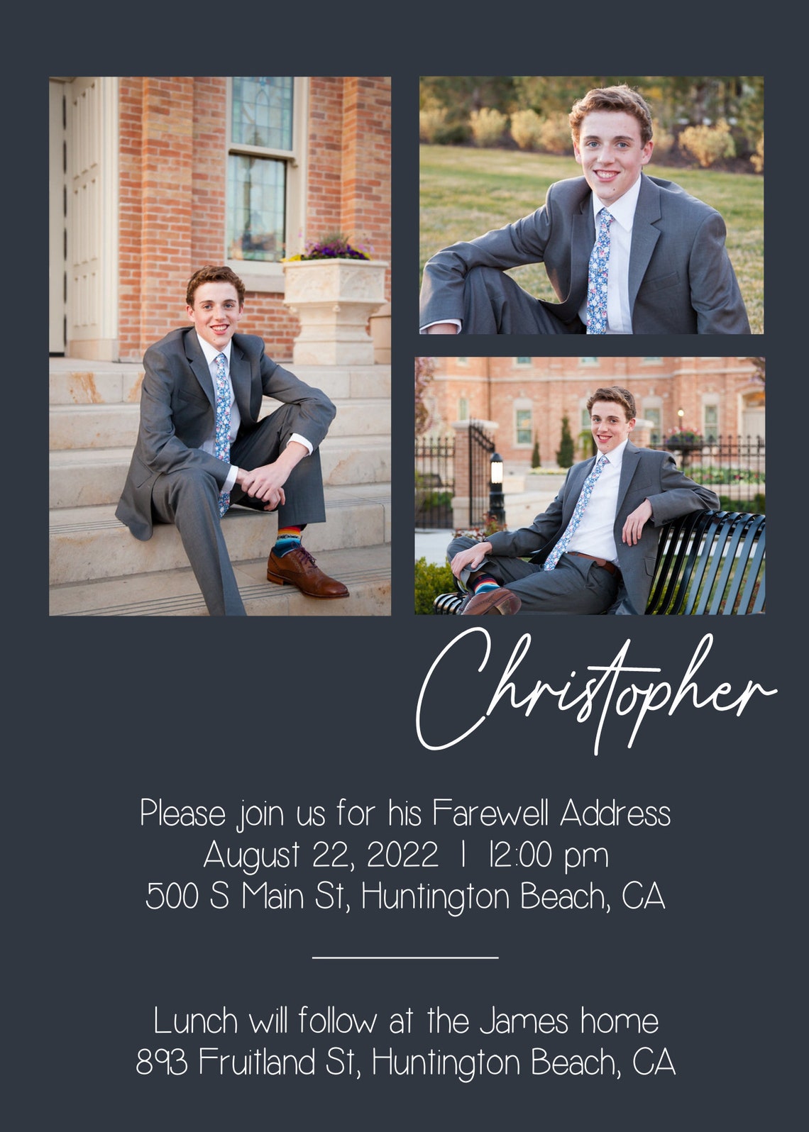 LDS Missionary Announcement Missionary Open House Invitation - Etsy