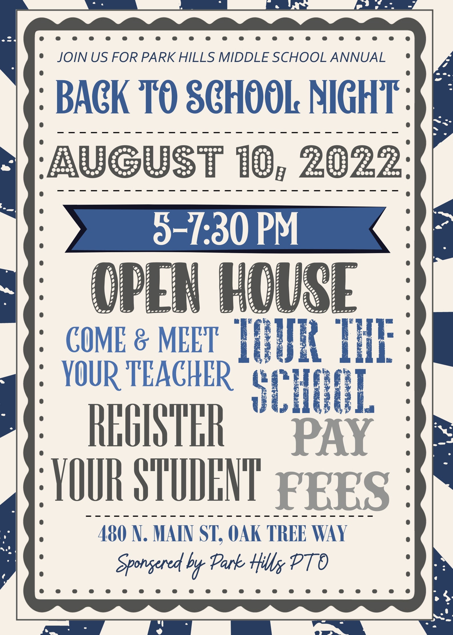Back to School Night Invite Digital School Open House Flyer - Etsy