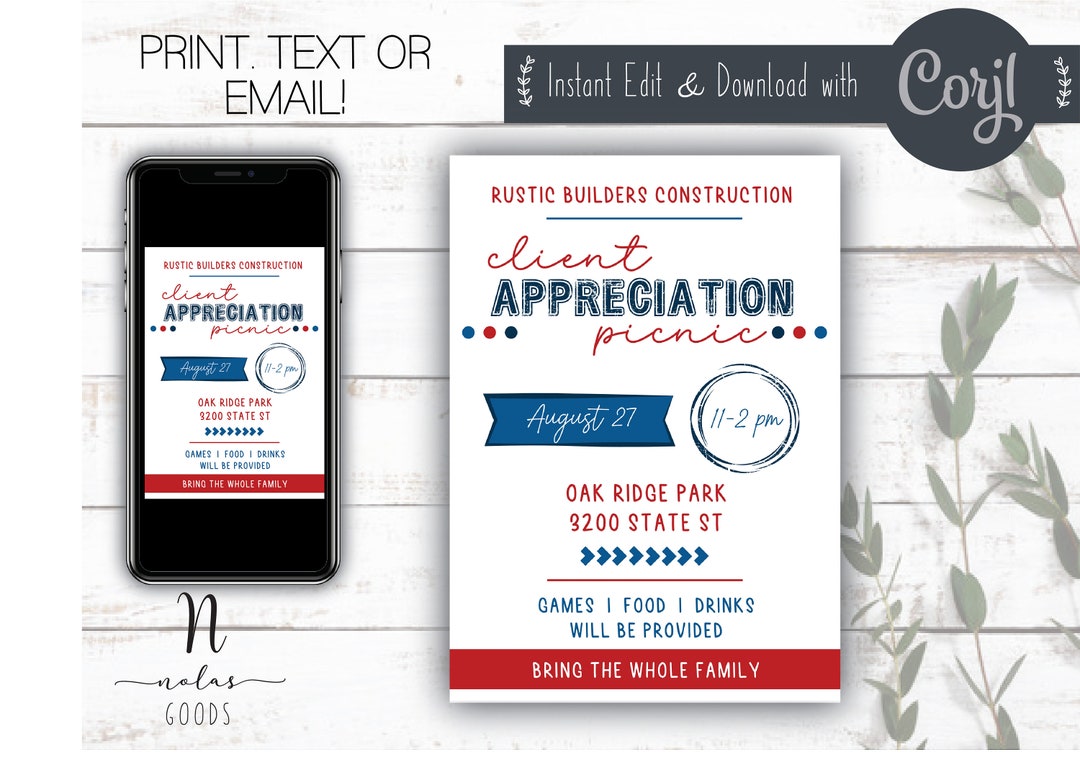 Customer Appreciation Invitation, Employee Appreciation Invite ...