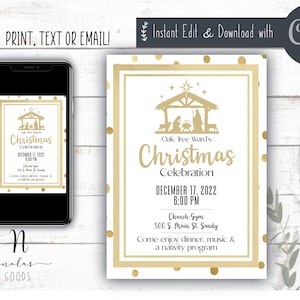 Ward Christmas Program Invitation - Etsy