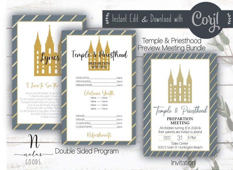 Temple and Priesthood Preview Bundle, LDS Temple and Priesthood Preview ...