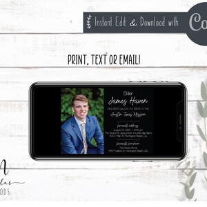 LDS Mission Announcement Digital Download, Missionary Farewell ...