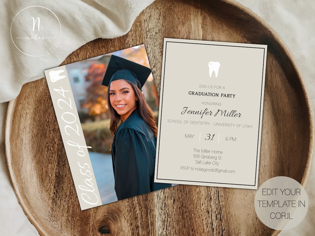 Dental Graduation Party Invitation, Dental School Graduation ...