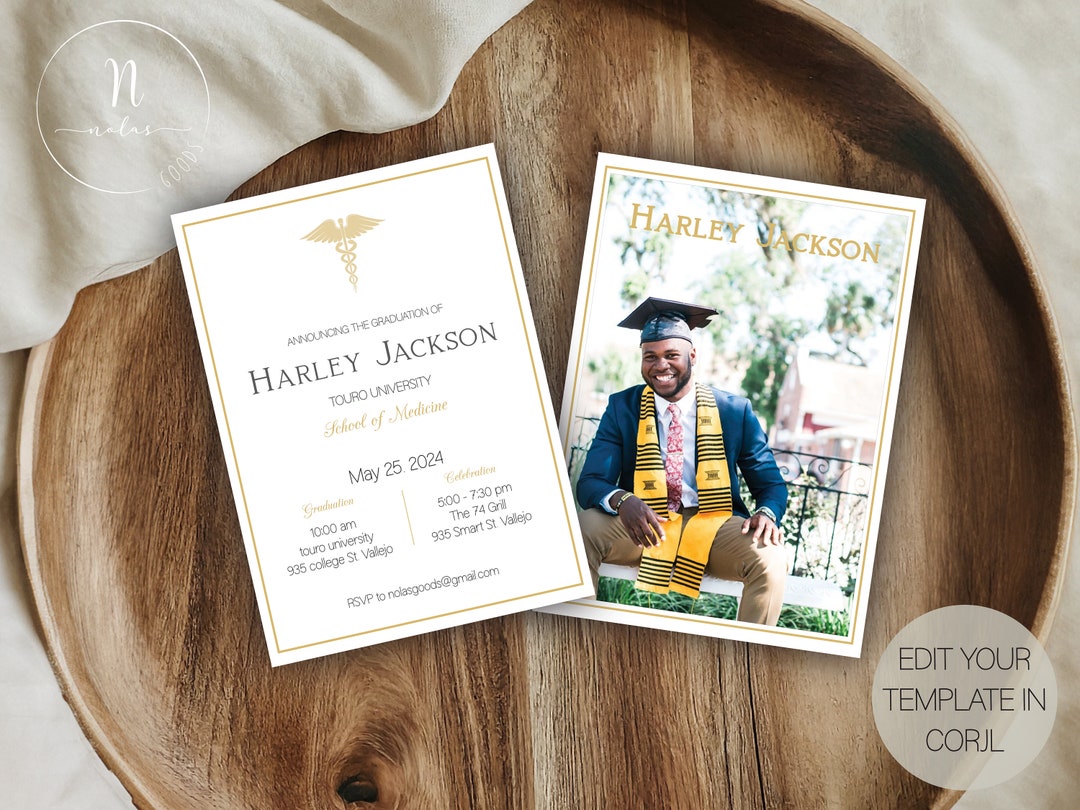 Medical School Graduation Invitation, Medical School Graduation ...