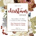 Christmas Dinner Party Invite Template, Winter Dinner Party Invitation ...