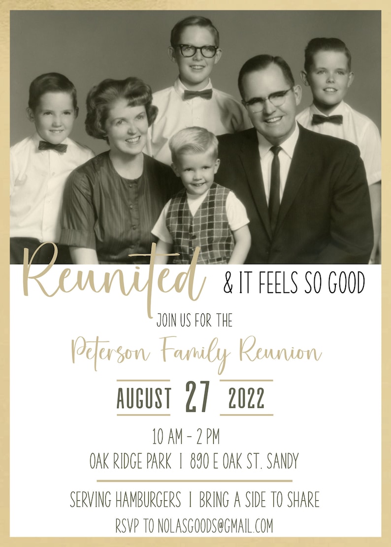 Hocking Hill Ohio Family Reunion Invite Template Craft Hub - | Craft Hub