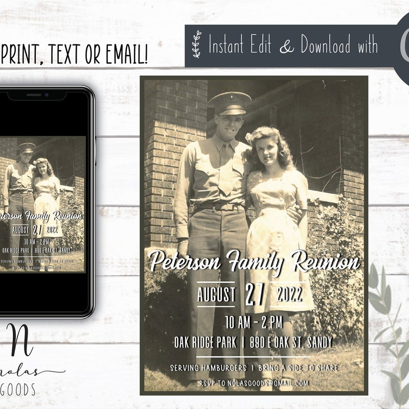 Italian Family Reunion Invitation - Etsy