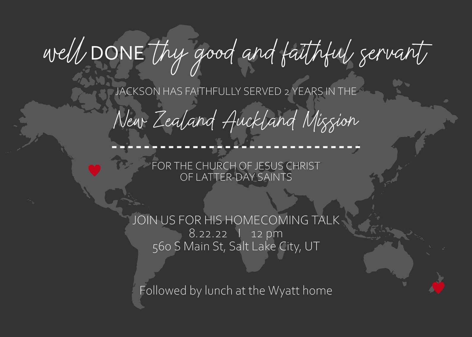 Mission Homecoming Invitation Download LDS Missionary - Etsy