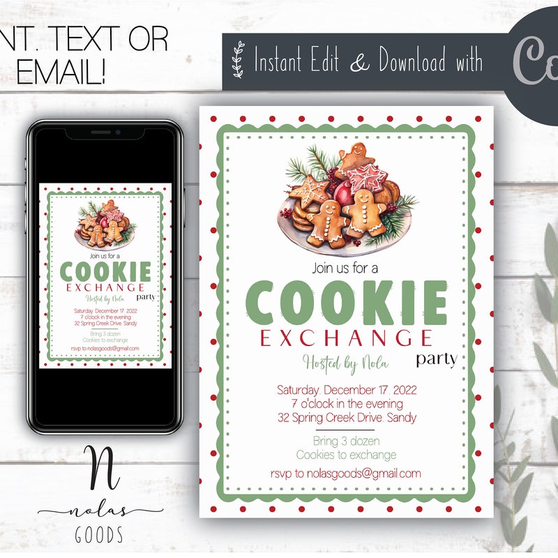 Cookie Exchange Flyer - Etsy
