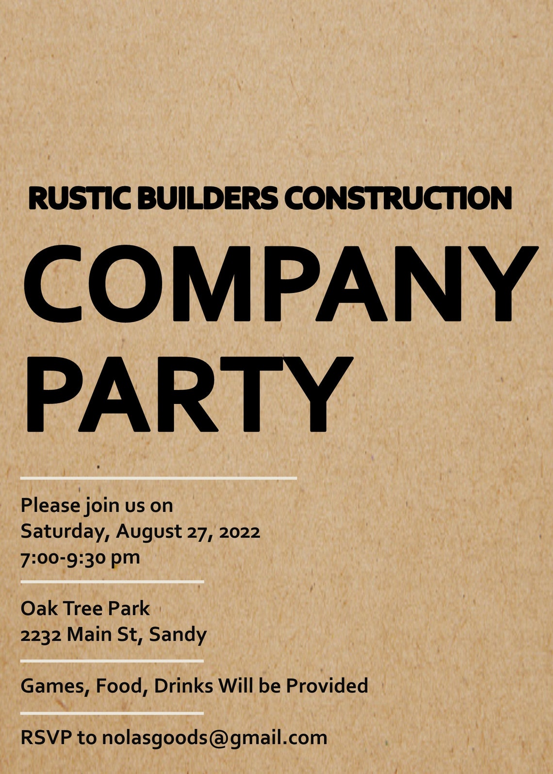 Company Party Invitation Digital Employee Appreciation BBQ - Etsy