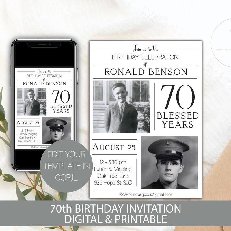 70 Birthday - Etsy