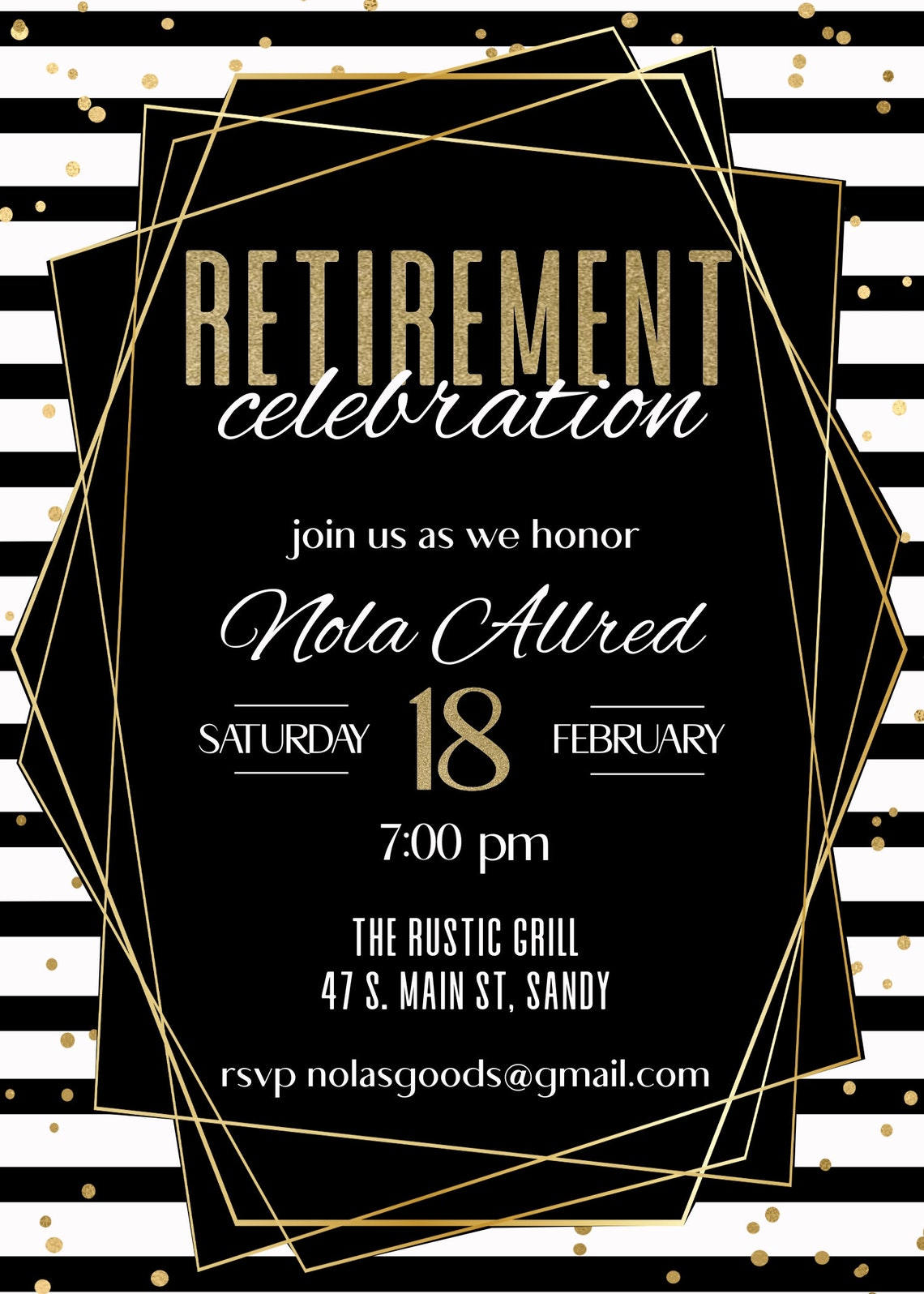 Retirement Invite Woman Retirement Party Invitation Template - Etsy