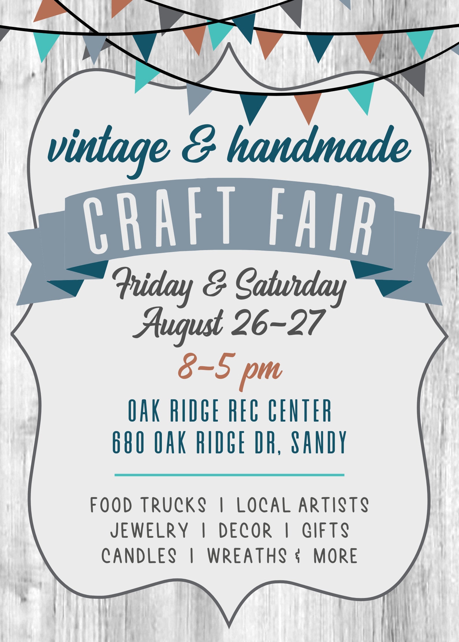 Craft Fair Flyer Fall Craft Show Flyer Template Printable - Etsy