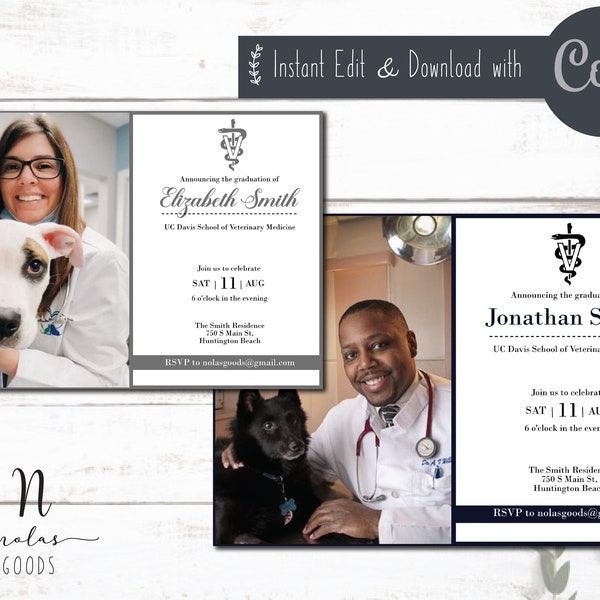 Dvm Graduation Announcements - Etsy