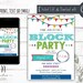 Block Party Invitation Flyer Printable, Neighborhood Meet and Greet ...