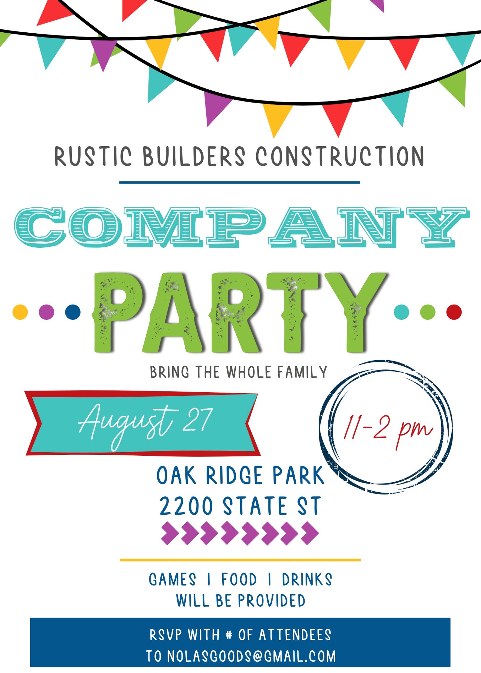 Company Picnic Invitation Editable, Company Party Invitation Digital ...