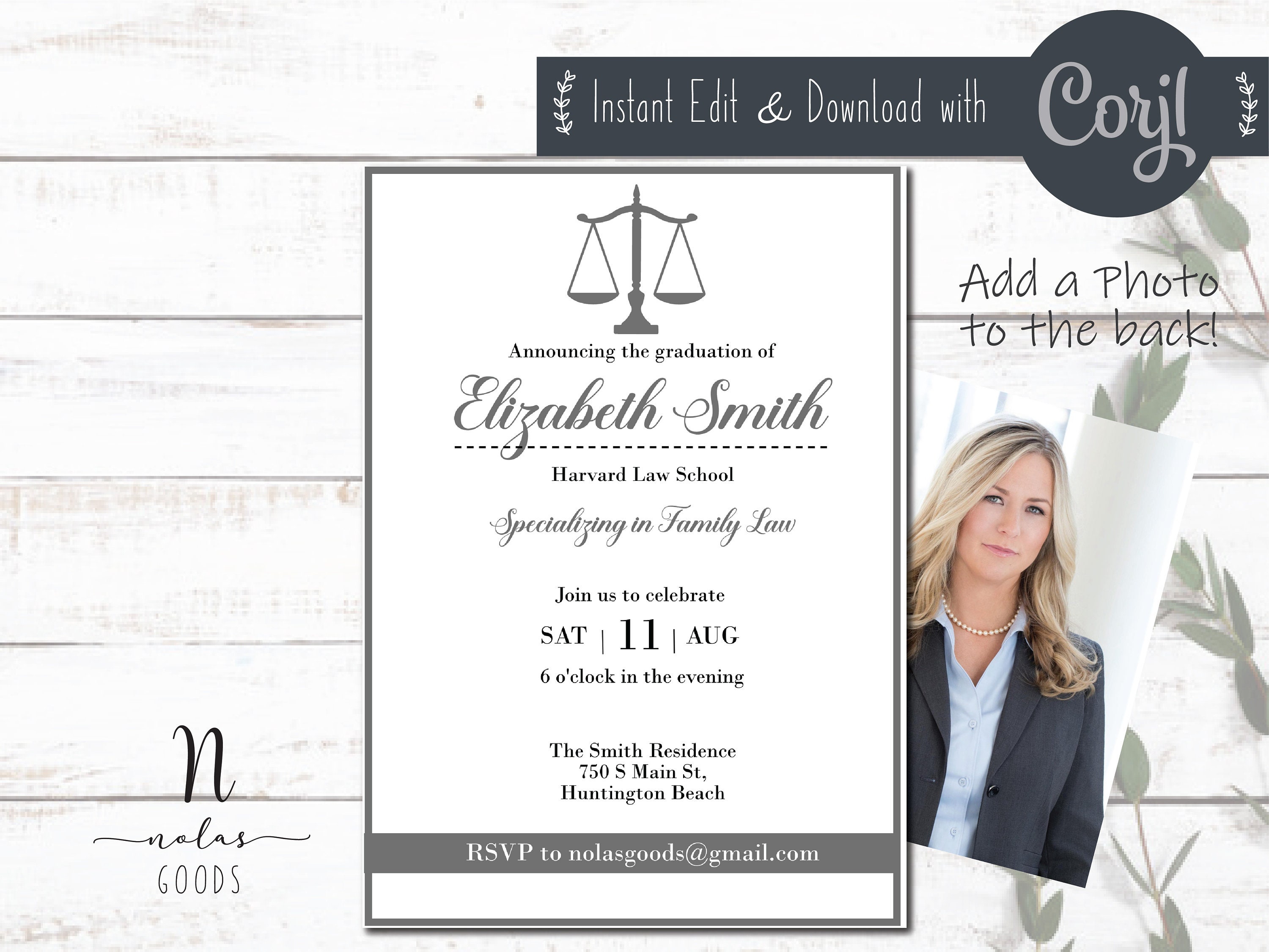 Law School Graduation Flyers