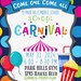 Editable Carnival Flyer, School Carnival Invitation, Family Carnival ...